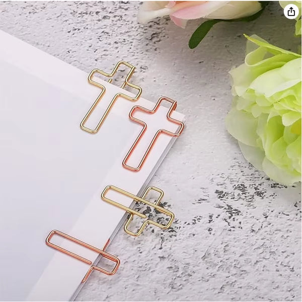 Gold Cross Bible Paper Clips – Waves of Grace Collective